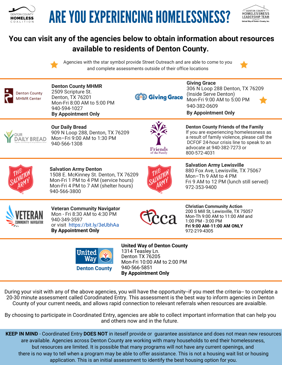 Homelessness Resources | United Way of Denton County